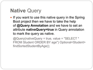 Spring Data JPA in detail with spring boot | PPTX