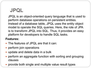 Spring Data JPA in detail with spring boot | PPTX