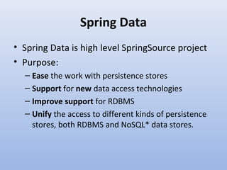 Spring data presentation | PPT
