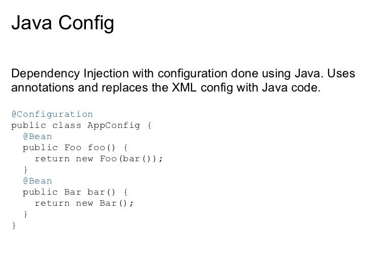 Introduction to Spring's Dependency Injection Introduction to Spring's Dependency Injection