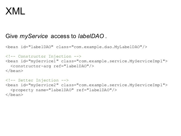 Introduction To Spring S Dependency Injection