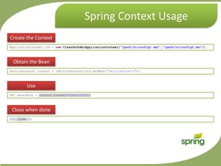 Spring dependency injection | PPTX