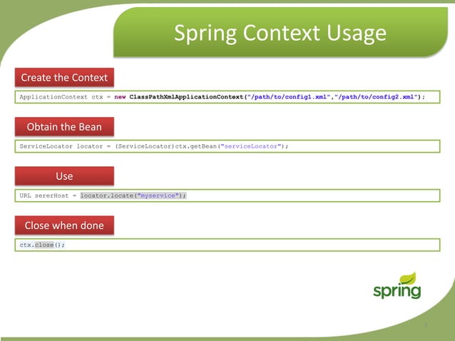 Spring dependency injection | PPTX