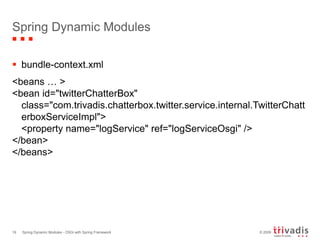 OSGi with the Spring Framework | PPTX | Programming Languages | Computing