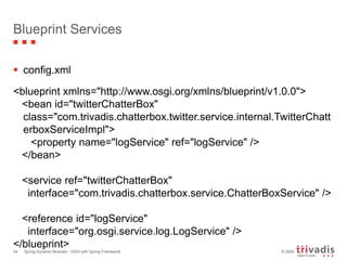 OSGi with the Spring Framework | PPTX | Programming Languages | Computing