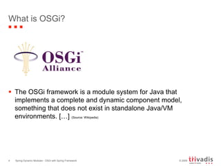 OSGi with the Spring Framework | PPTX | Programming Languages | Computing