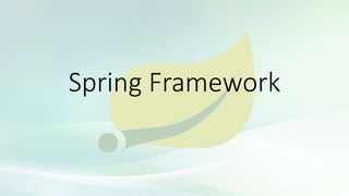 Spring - Ecosistema | PPT