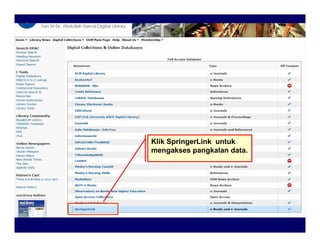 SpringerLink [MALAY] | PPT