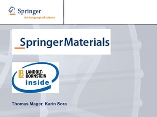Springer Materials May 2009 (For Customers) | PPT