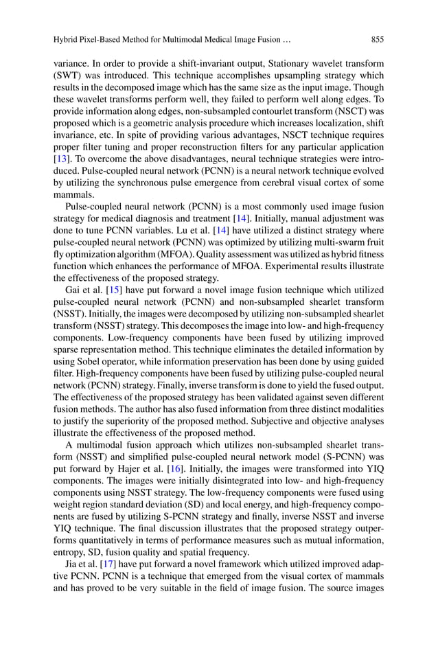 Hybrid Pixel-Based Method for Multimodal Medical Image Fusion Based on Integration of Pulse ...