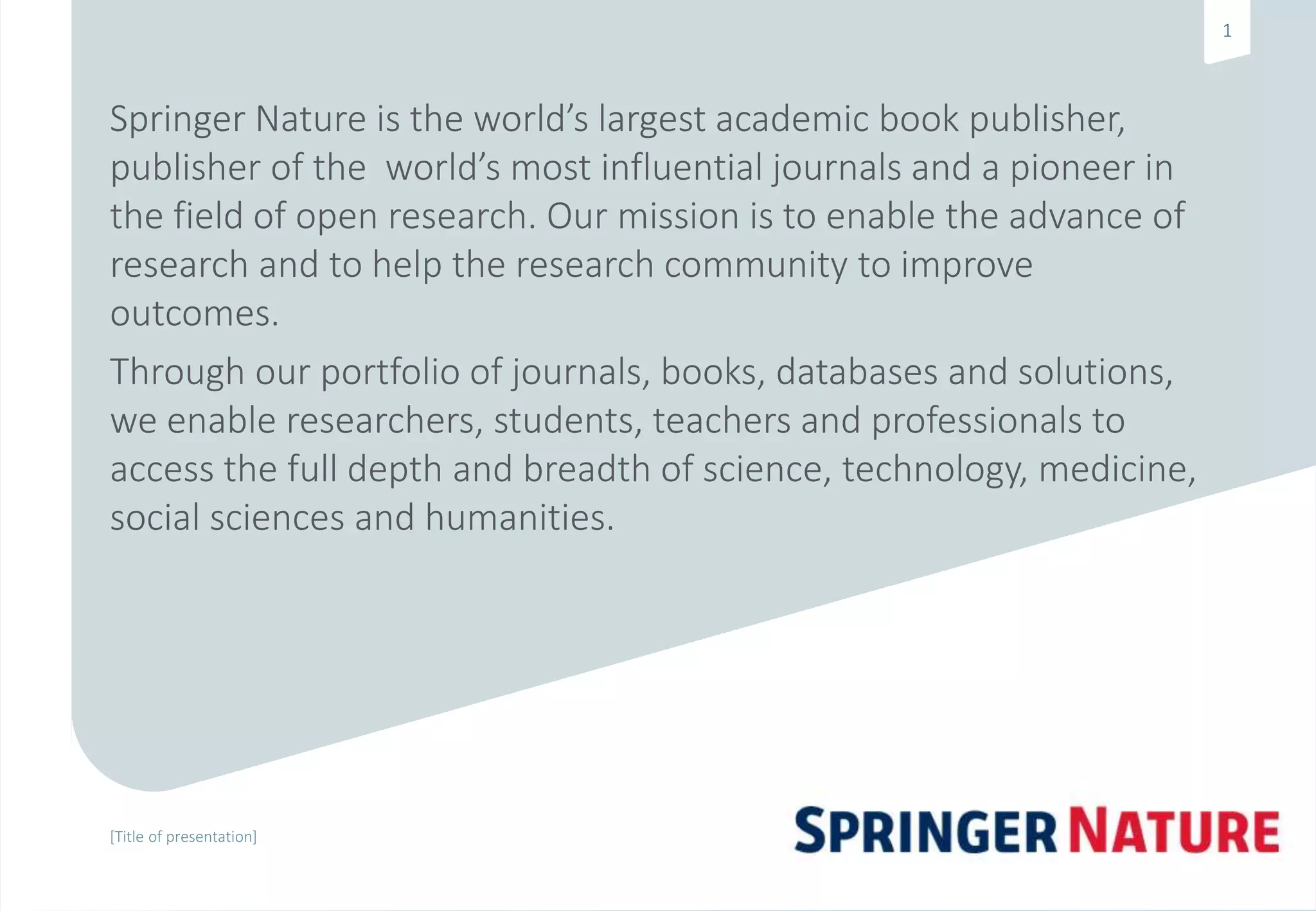 Springer Nature: main | PPTX