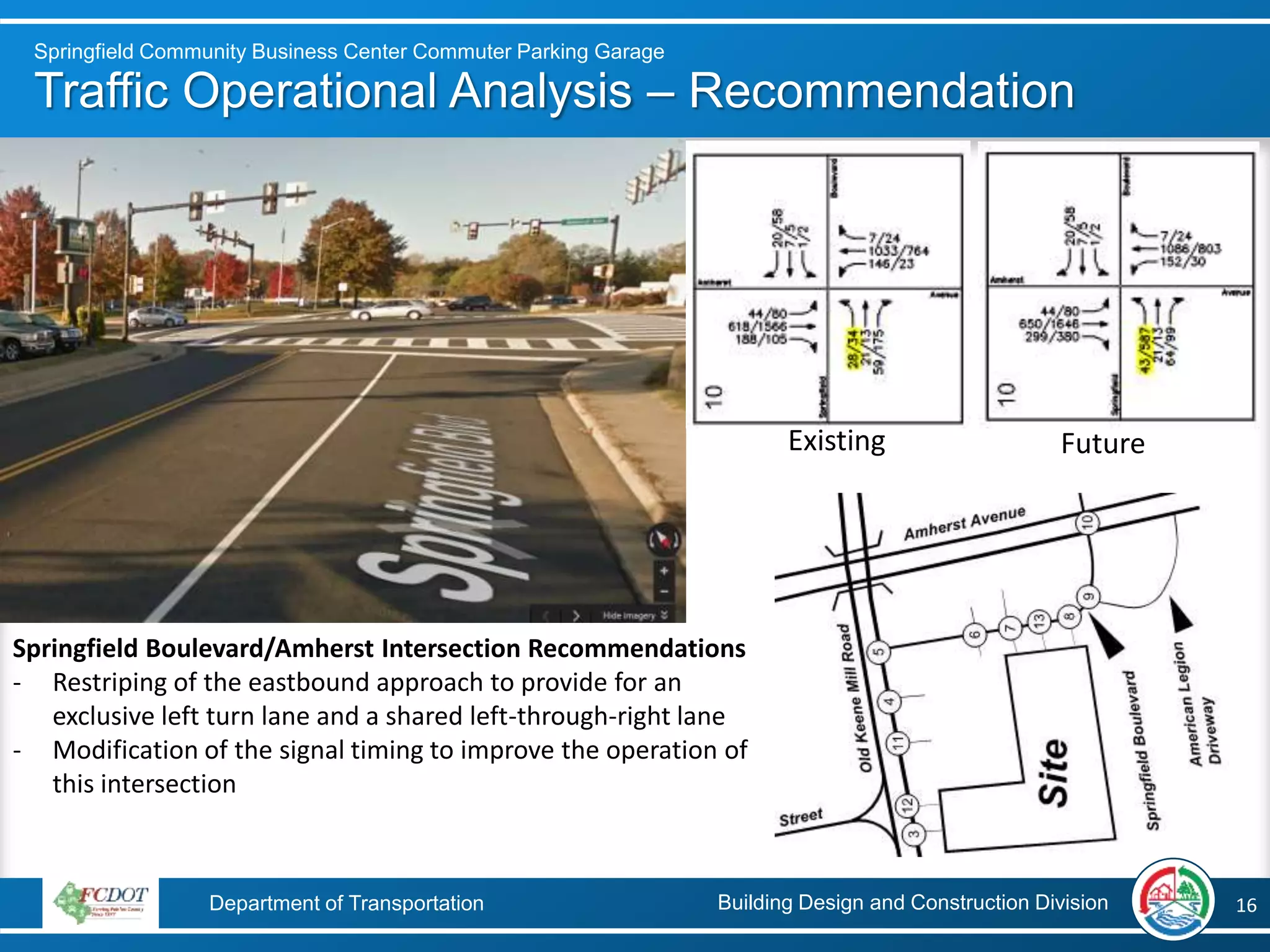 Springfield Community Business Center Commuter Parking Garage | PPTX