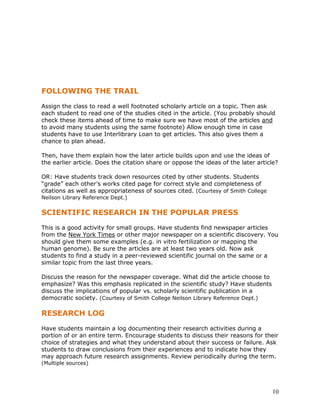 STCC Library Information Literacy Assignment Tips 2017 | PDF | Homework ...