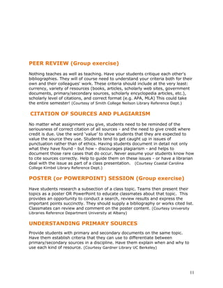 STCC Library Information Literacy Assignment Tips 2017 | PDF | Homework ...