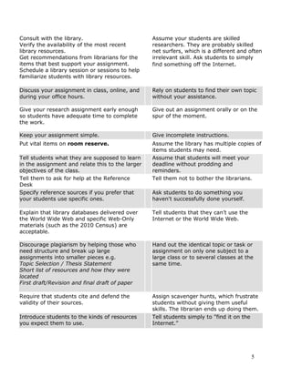 STCC Library Information Literacy Assignment Tips 2017 | PDF | Homework ...