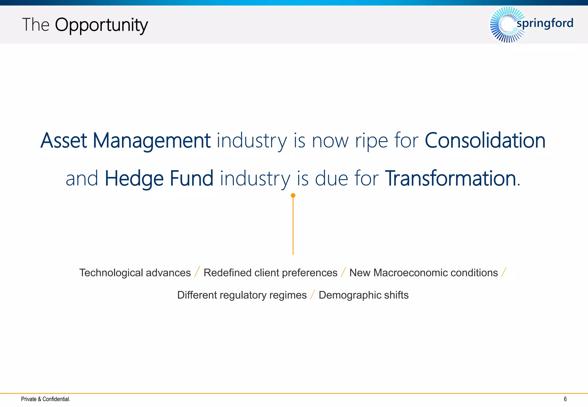 Springford, a next generation business model for global asset management | PPT