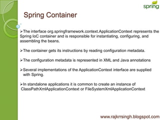 Spring framework | PPT