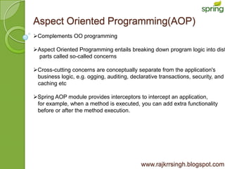 Spring framework | PPT