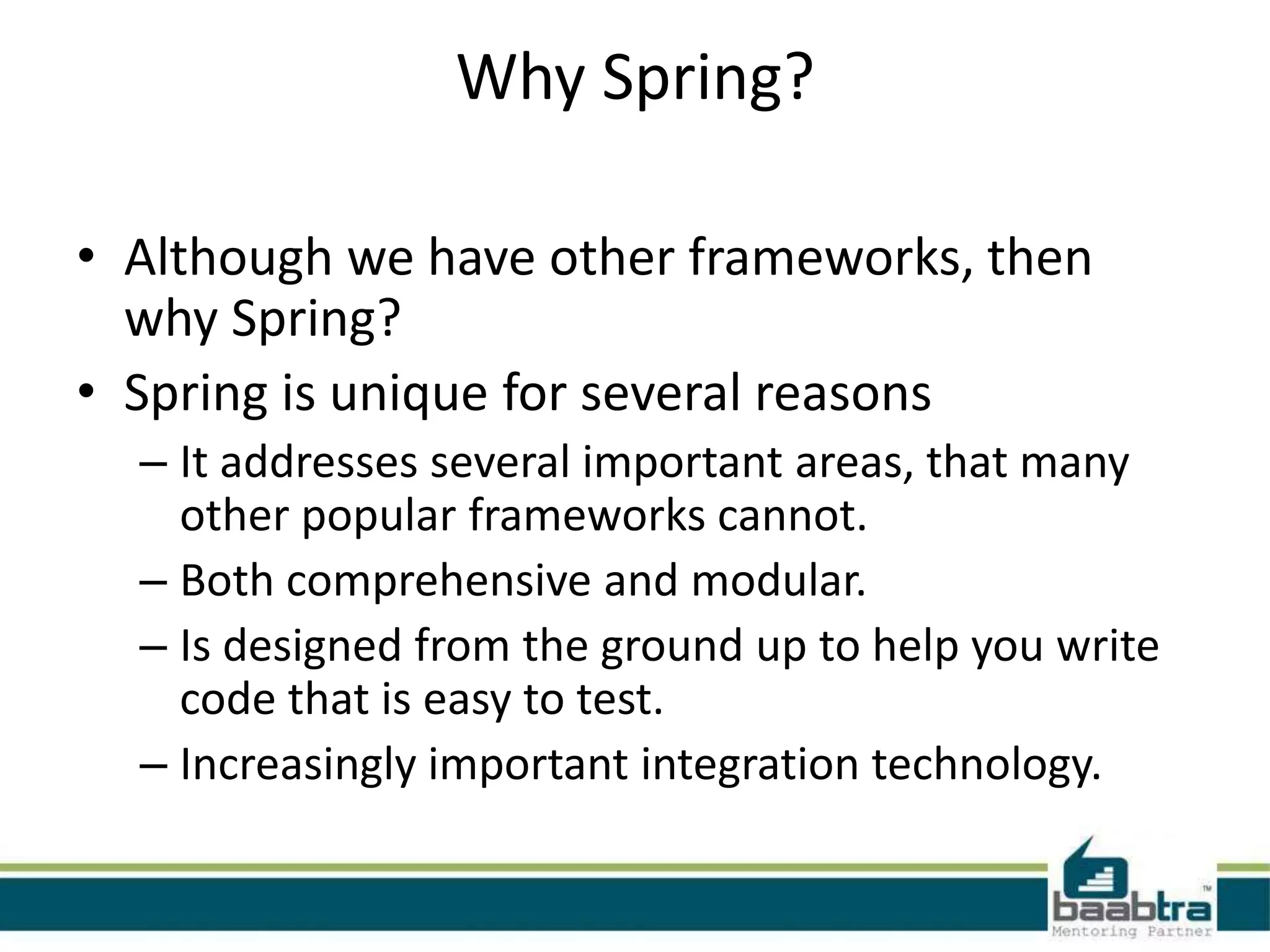 Spring framework | PPT