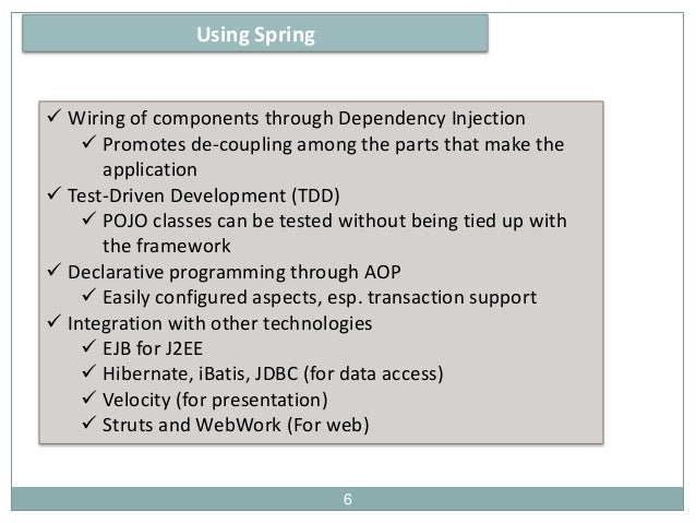 Java Spring Framework Dependency Injection Di Ioc