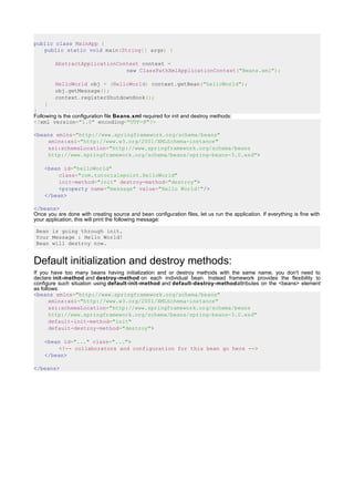 Spring framework | ODT