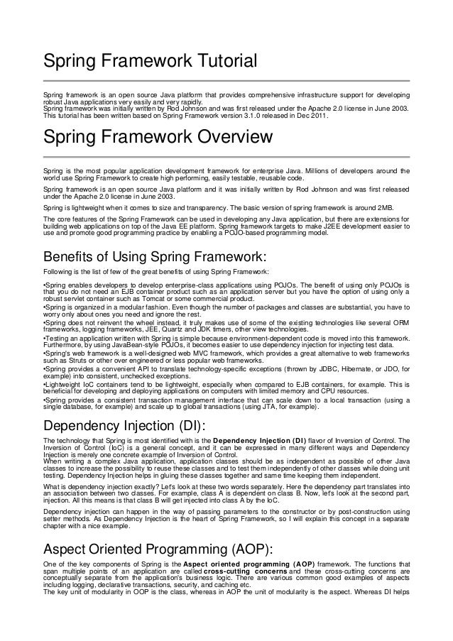 Introduction To The Spring Framework 25m04375036chinaunix