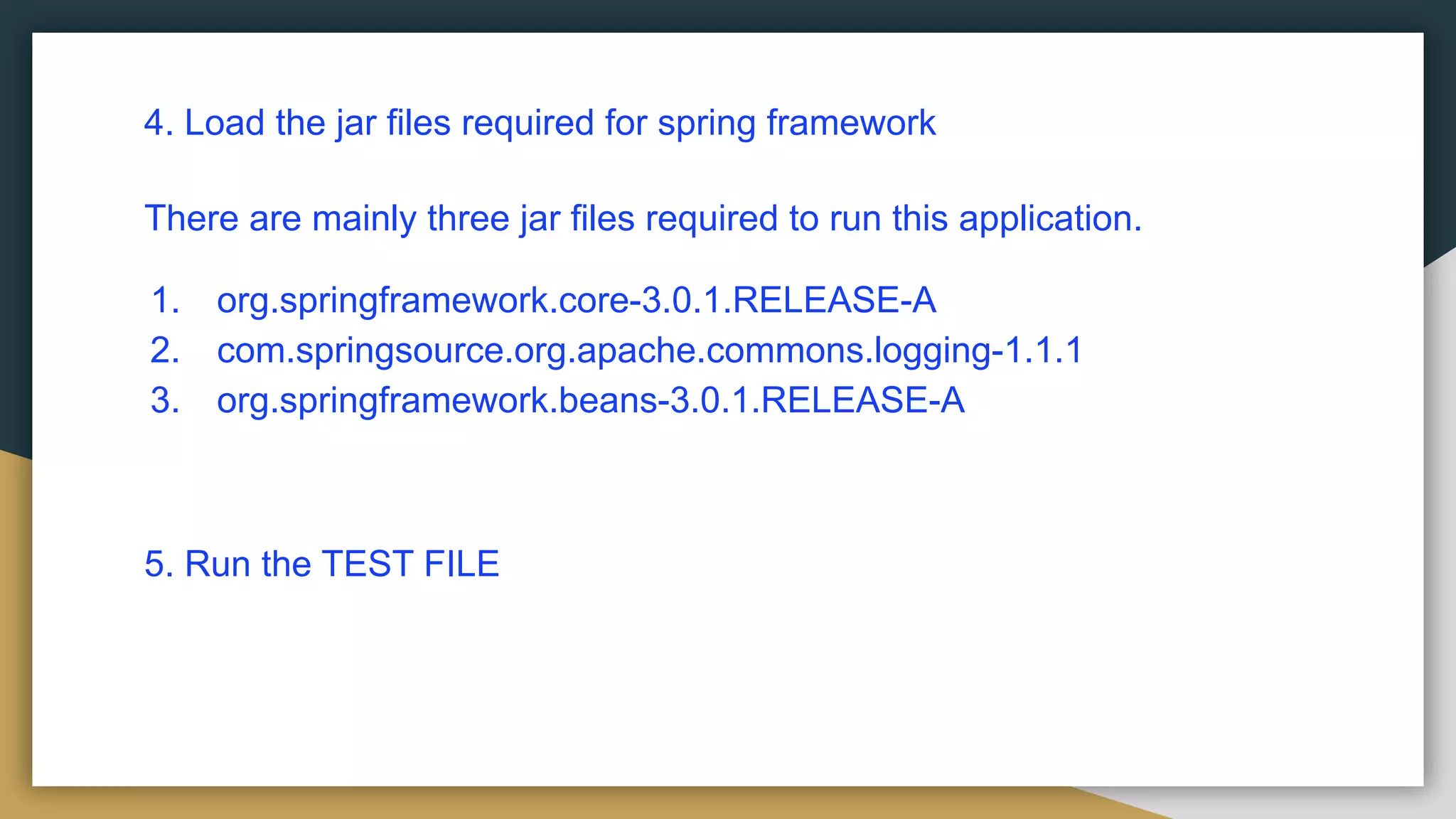 Spring Framework Introduction Ppt