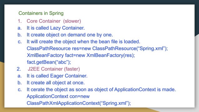 Spring framework Introduction | PPT