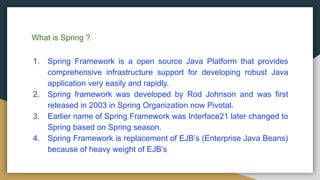 Spring framework Introduction | PPT