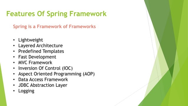 Introduction To Spring Framework Ppt