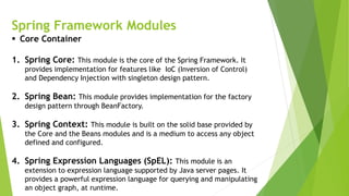 Introduction to Spring Framework | PPTX