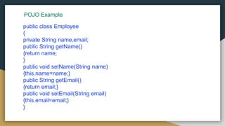 Spring framework IOC and Dependency Injection | PPTX