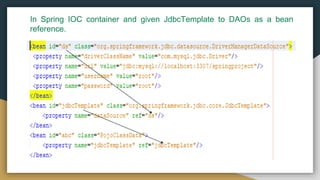 Spring framework DAO | PPTX