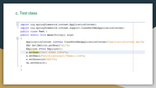 Spring framework DAO | PPTX