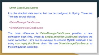 Spring framework DAO | PPTX