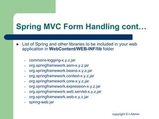 Spring MVC 3.0 Framework (sesson_2) | PPT