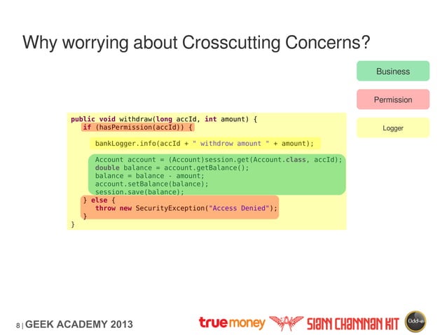 Spring framework aop | PPT