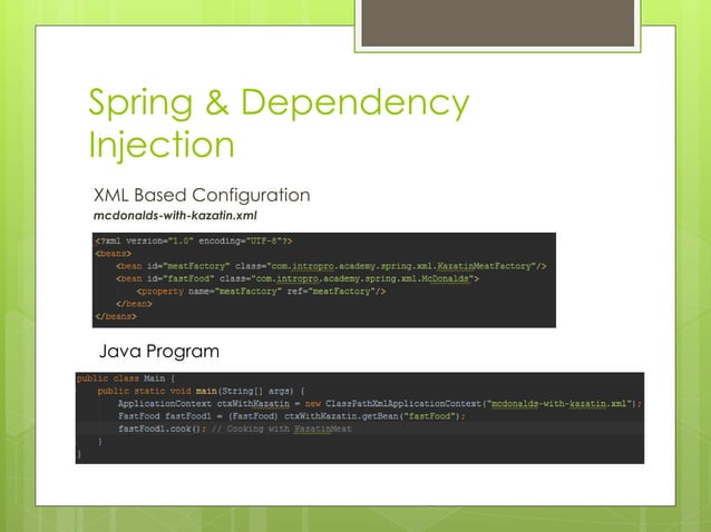 Spring framework & inversion of control | PPT