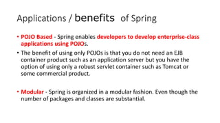 Introduction to Spring & Spring BootFramework | PPTX