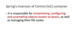 Introduction to Spring & Spring BootFramework | PPTX