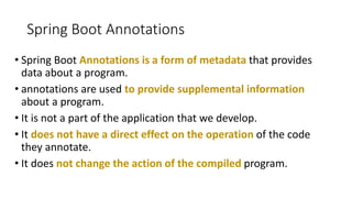 Introduction to Spring & Spring BootFramework | PPTX