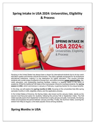 Spring Intake in USA 2024 Universities Eligibility Process.pdf