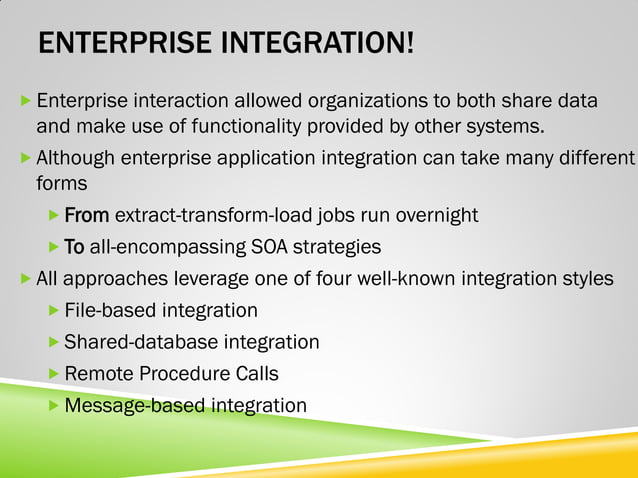 Enterprise Integration Patterns with Spring integration! | PPT