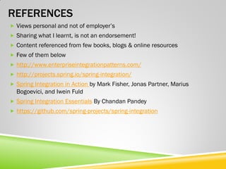 Enterprise Integration Patterns with Spring integration! | PPT