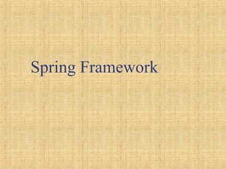 Spring introduction | PPT