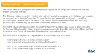 Spring – Java-based Container Configuration | PPT