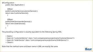 Spring – Java-based Container Configuration | PPT