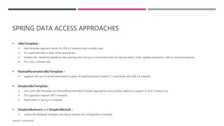 Spring jdbc | PPTX