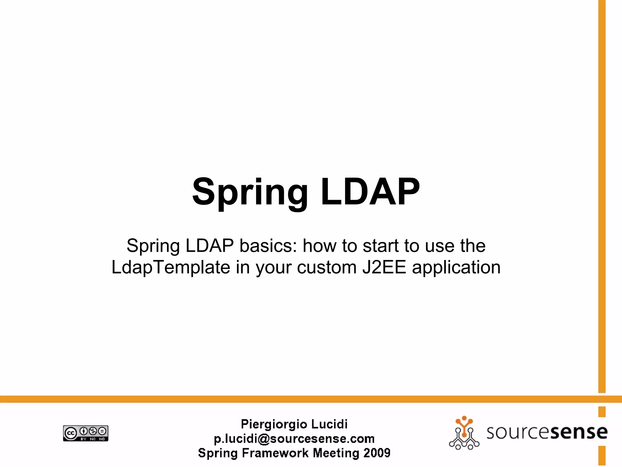 Spring Ldap | PDF