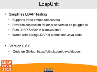 LDAP Development Using Spring LDAP | PPT